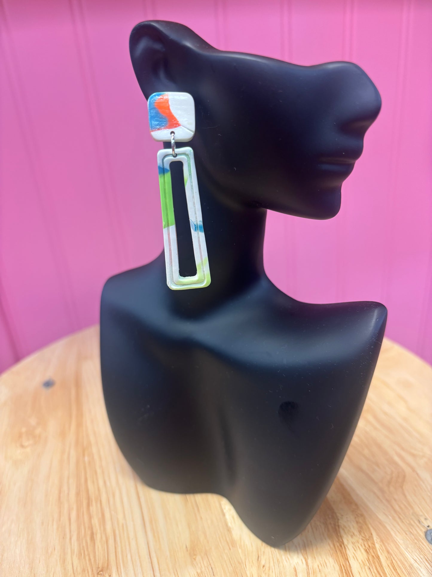 Abstract Bright Earrings by Handmade with Love – All About Me Boutique